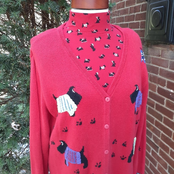 Quacker Factory | Sweaters | Vintage 9s Scottie Dog And Sweaters ...